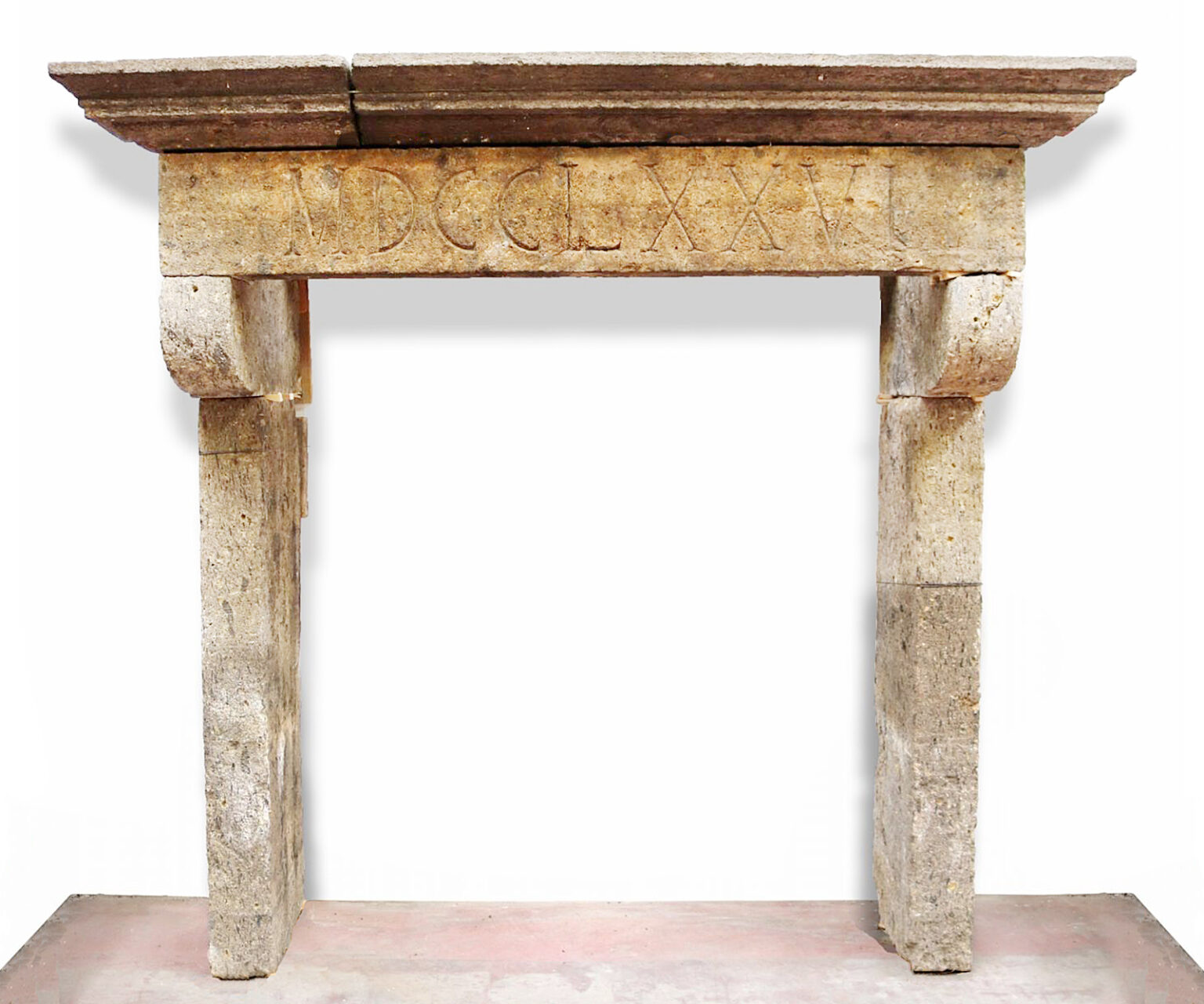 Antique Limestone Fireplace – Monolithic Stone