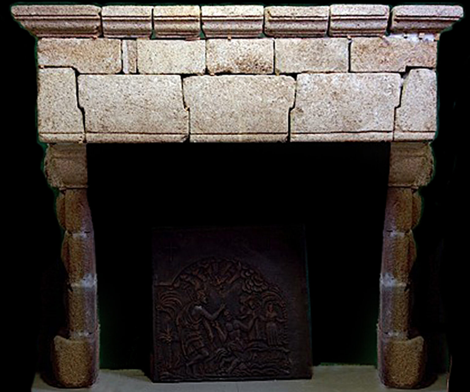 Antique Limestone Fireplace – Monolithic Stone
