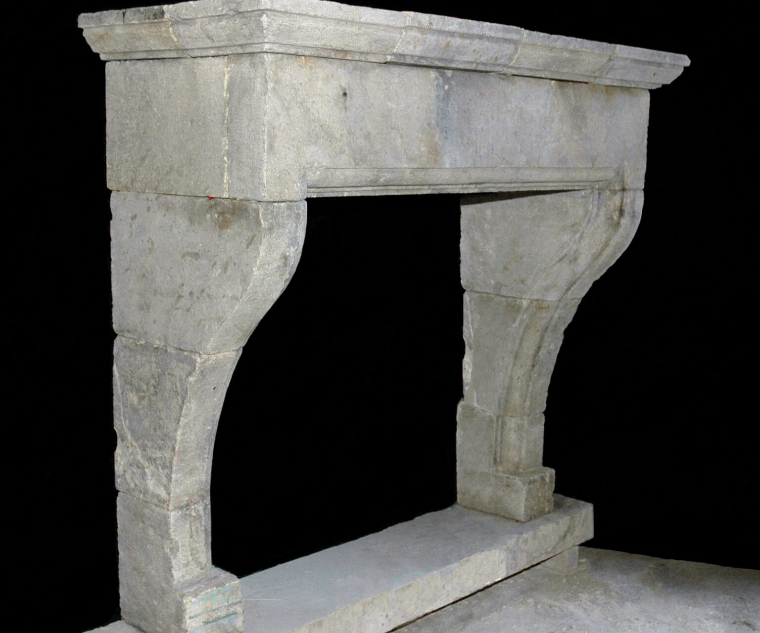Antique Limestone Fireplace – Monolithic Stone
